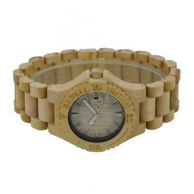 Maple Wooden Wrist Watch For Women , 3 ATM Water Resistant