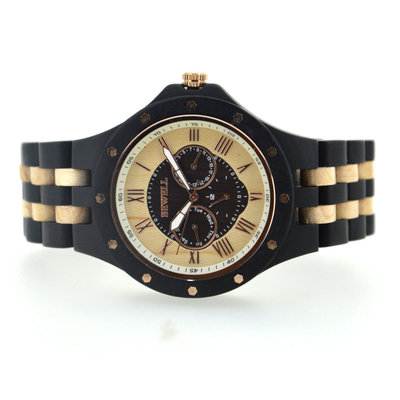 Black Sandalwood And Maple Wrist Watch recycled wood watches