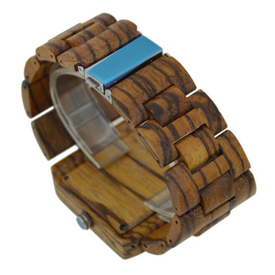 Zebra Wooden Watch for Man , handmade wooden watches for promotion
