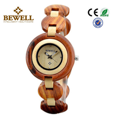 Red Sandalwood And Maple womens wooden watches With Japan Miyota 2035 Movement