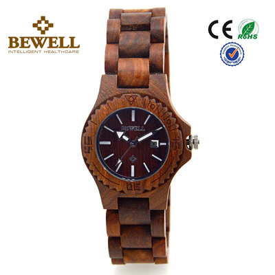 Red Sandalwood promotion wooden ladies watches With Miyota 2015 Movement