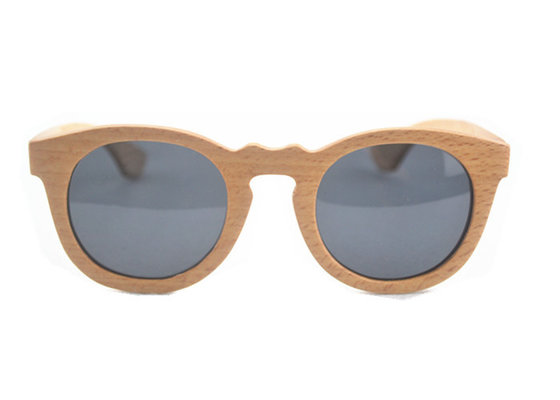 Women Eco Friendly Sunglasses UV400 Polarized Lens , Handmade Wood Sunglasses