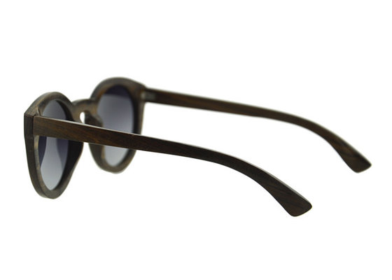 Custom Wood Polarized Sunglasses / Handmade Wooden Frame Eyeglasses Round Shape