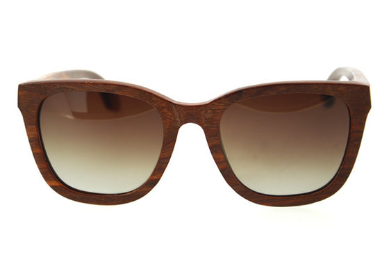 Eyewear Wood Frame Sunglasses / Fashion Red Sandalwood Sunglases Custom Logo