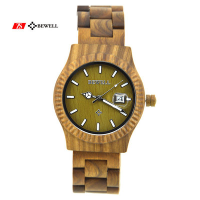 Wood Grain Watch With Maple , Wooden Hand Watch With Sandawood Case
