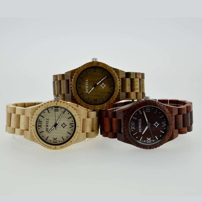 Eco Friendly Bewell Wooden Wrist Watch Waterproof With Customised Logo