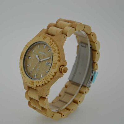 Fashion Custom Quartz Wood Watch / Mens Handcrafted Wood Watches , OEM ODM Service