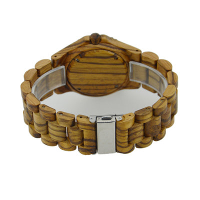Custom Men Wooden Watches / Bewell  Bamboo Watch With Japan Miyota Movement