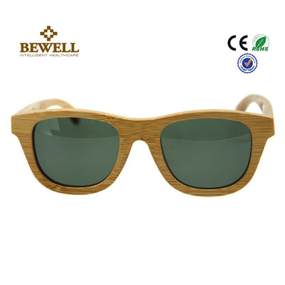 Cusomized natural Wood Frame Sunglasses gradient grey UV protection polarized lens