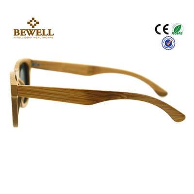 Cusomized natural Wood Frame Sunglasses gradient grey UV protection polarized lens