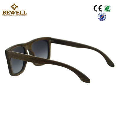 Black Sandalwood Wooden Polarized Sunglasses With Grey Gradient UV Protection Polarized Lens