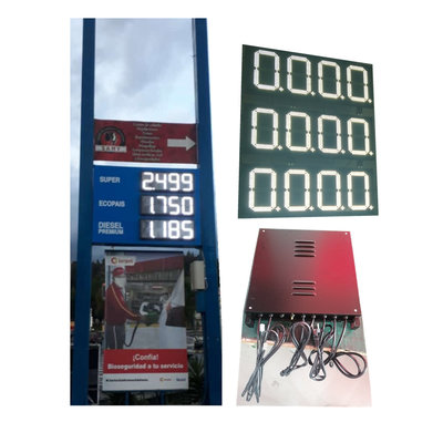 Outdoor 8inch 12inch 888.88 Gas Station Led Price Board For Petrol Station Display
