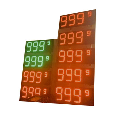 24inch Regular white Red Diesel Green Blue gas price sign changers LED gas petrol station sign