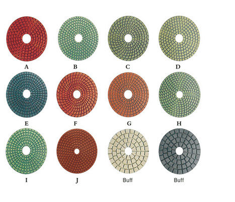 China wet polishing pad for granite, marble , concrete, crystal, glass, gemstone, tile supplier