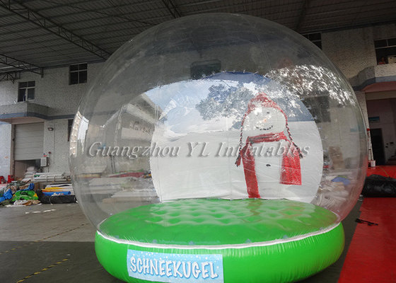 Professional  Inflatable Santa Snow Globe / Outdoor Inflatable Bubble Tent