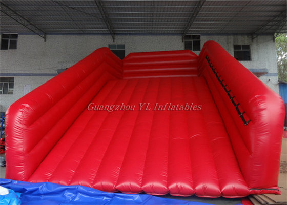 Funny Inflatable Yard Toys Adults Human Zorb Ball Ramp Slide Red Color