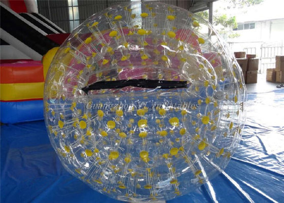 Transparent Double Layer Inflatable Water Toys Walking Water Ball With Germany Zips