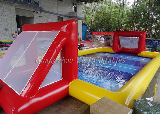 Exciting Inflatable Soccer Pitch Family Gardens Kids Football Playground
