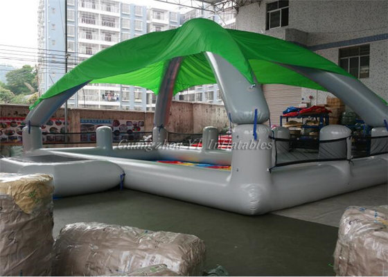 Green Tent Cover Inflatables Water Pool With Bouncy Inflatable Kids Swimming Pool Bouncy