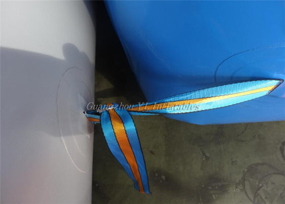 0.6mm PVC Tarpaulin Rectangle Human Hamster Ball Pool With Trampoline