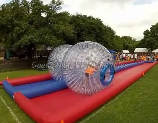 Inflatable PVC Zorb Ball Ramp , Zorb Hamster Ball