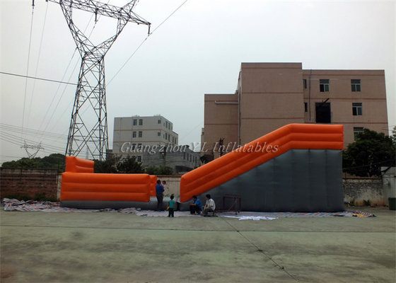 Outdoor Walking Land Zorb Ball Ramp / Inflatable Zorb Slide Zorbing Stopper