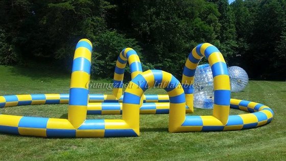 Professional Zorb Human Hamster Ball Inflatable Race Track For Gym