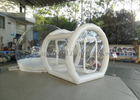 Transparent Inflatable Show Ball / Outdoor Inflatable Snow Globe For Christmas