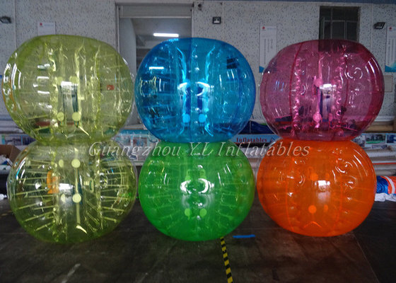 1.55m / 1.8m PVC White Adult Bumper Balls Zorb Soccer With Multi Colors