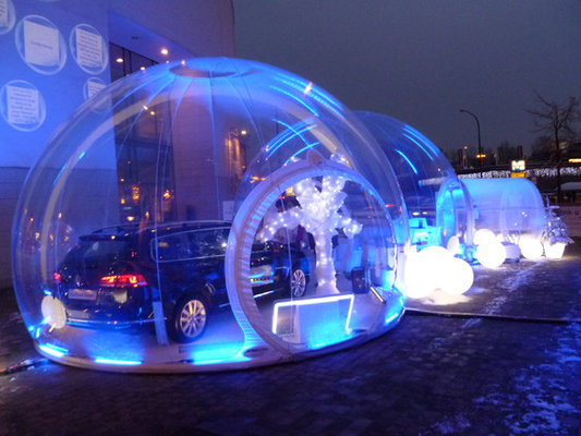 Giant Pink Inflatable Show Ball With Screen , Inflatable Dance Ball For Stage