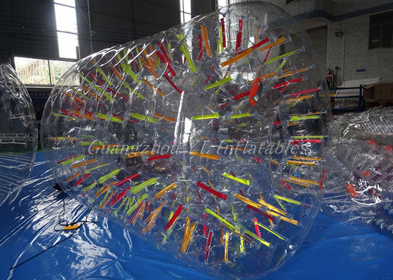 Strong Clear TPU Inflatable Water Roller For Inflatable Theme Park Swimming Pool