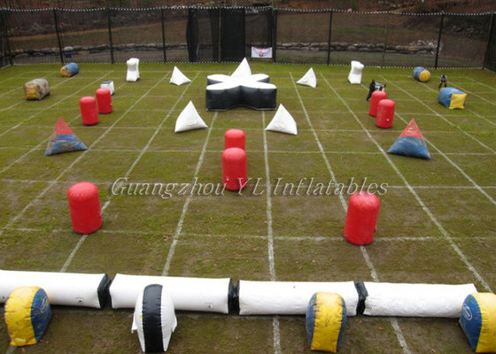Amazing Inflatable Paintball Bunkers Arena Wall , Blow Up Paintball Bunkers Field