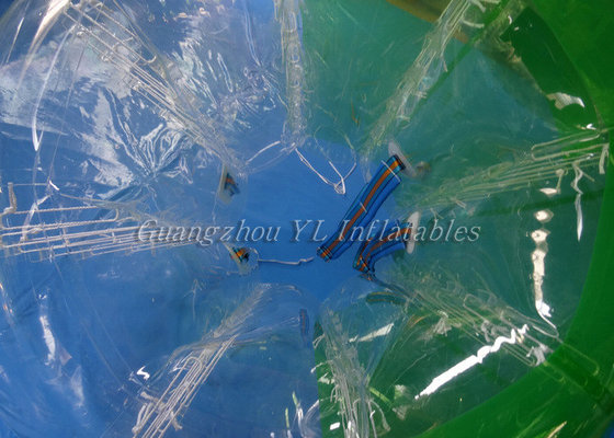 Amusement Playground Air Bubble Football Soccer Half Green And Orange Color