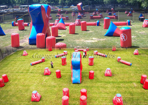 Crazy Game Millennium Field Inflatable Paintball Bunkers For Advertising