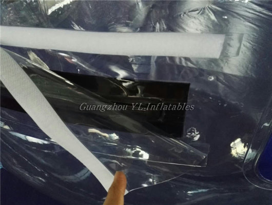 Outdoor 0.8mm PVC Clear Inflatable Water Walking Ball Giant Roller Ball Playing On Amusement Park