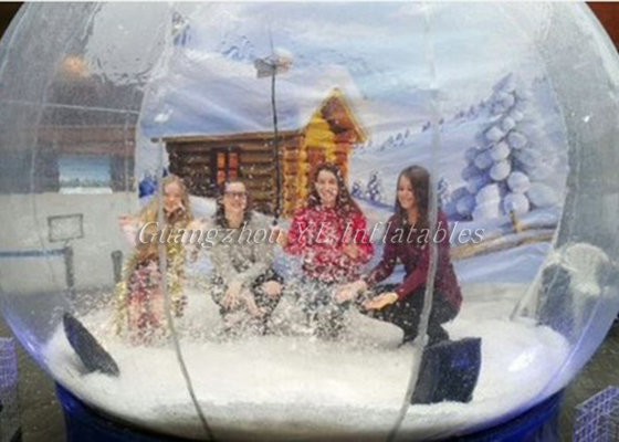 High Strength Inflatable Show Ball Merry Inflatable Christmas Snow Globe