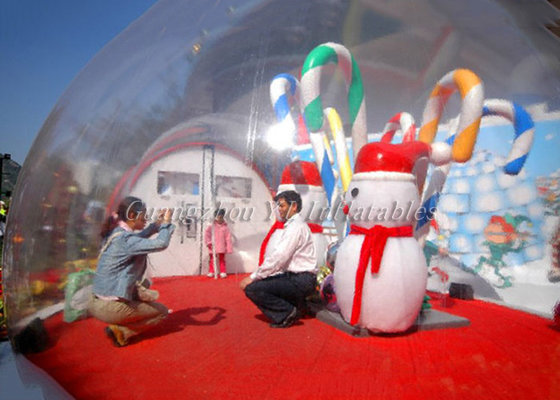 High Strength Inflatable Show Ball Merry Inflatable Christmas Snow Globe