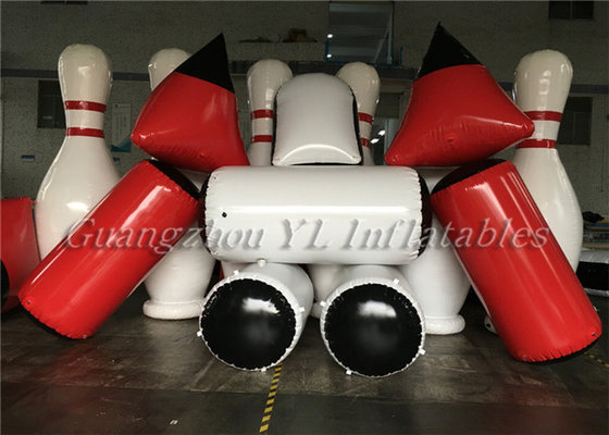 Inflatable Paintball Bunkers / Archery Bunkers With Bowling For Archer Tag