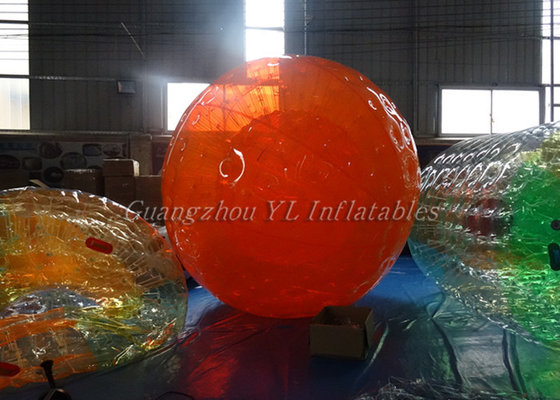 Full Orange Inflatable Zorb Ball Rolling Human Bubble Ball Suit  3.0m x 2.0m