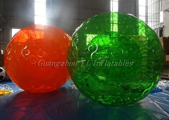 Full Orange Inflatable Zorb Ball Rolling Human Bubble Ball Suit  3.0m x 2.0m