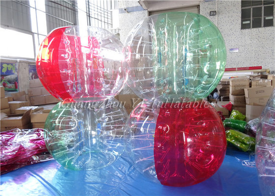 Half - Color 1.55m 0.8mm PVC Adult Bubble Ball Inflatable Soccer Bubble