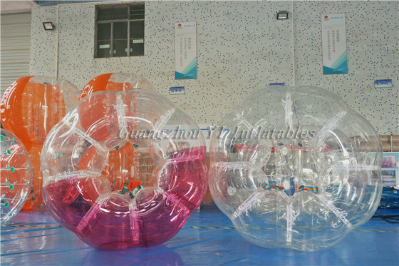 PVC Kids Bubble Ball With Red and Blue Dots Inflatable Body Bumper Ball