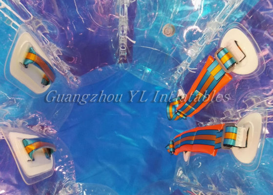 Half Color 1.55m 1.0 mm TPU Body Zorb Football /Bubble Ball For Adults