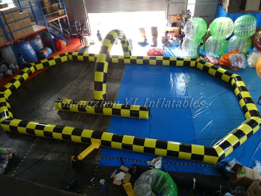 Rolling Ball Race Zorb Ball Ramp Obstacle Course White + Red + Blue