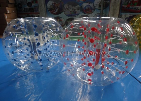 1.25m Dia Kids Bubble Ball Blue Football Soccer Inflatable Human Balls