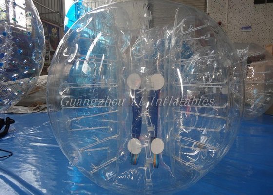 Transparent 1.25m Kids Bubble Ball Soccer / Bumper Balls For Fun