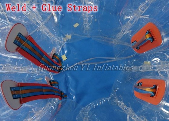 PVC Kids Bubble Ball With Red and Blue Dots Inflatable Body Bumper Ball