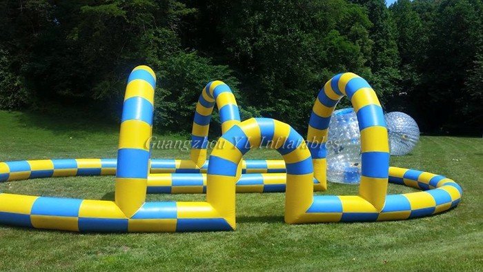Professional Zorb Human Hamster Ball Inflatable Race Track For Gym