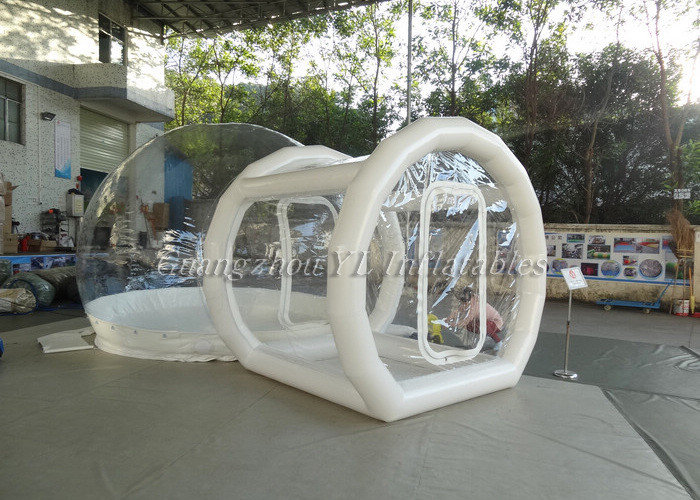 Transparent Inflatable Show Ball / Outdoor Inflatable Snow Globe For Christmas