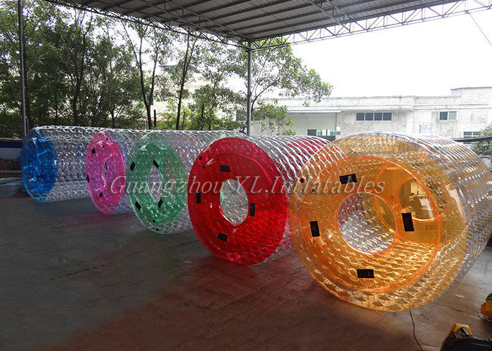 2-3m Length Pvc / Tpu Zorb Rolling Ball Durable Aqua Cylinder For Adults Kids